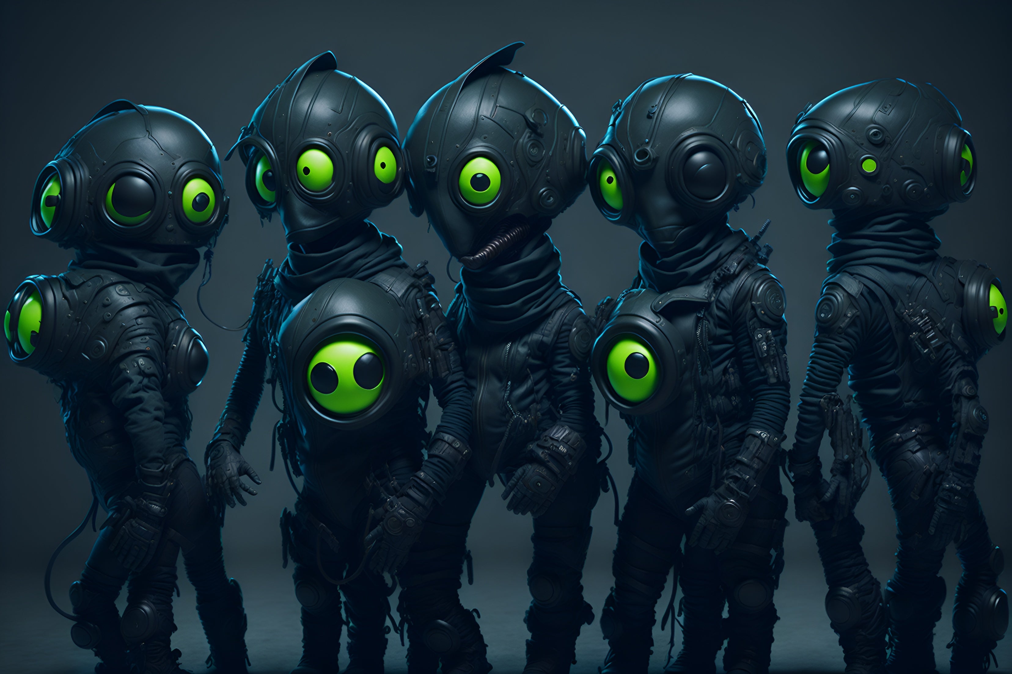 Alien Bikers Acrylic Wall Art Panels – Liquor Beer and Tacos